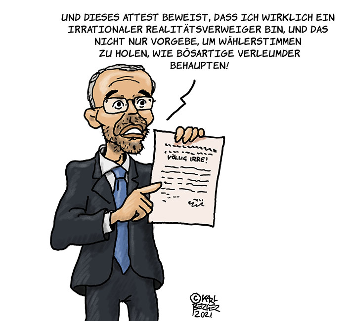 Das Attest - Karl Berger Cartoons